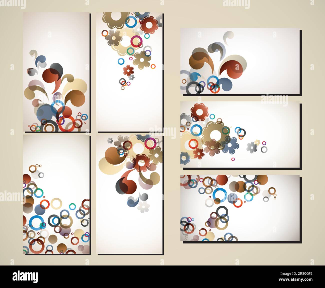 retro background for business cards, labels Stock Vector Image & Art ...