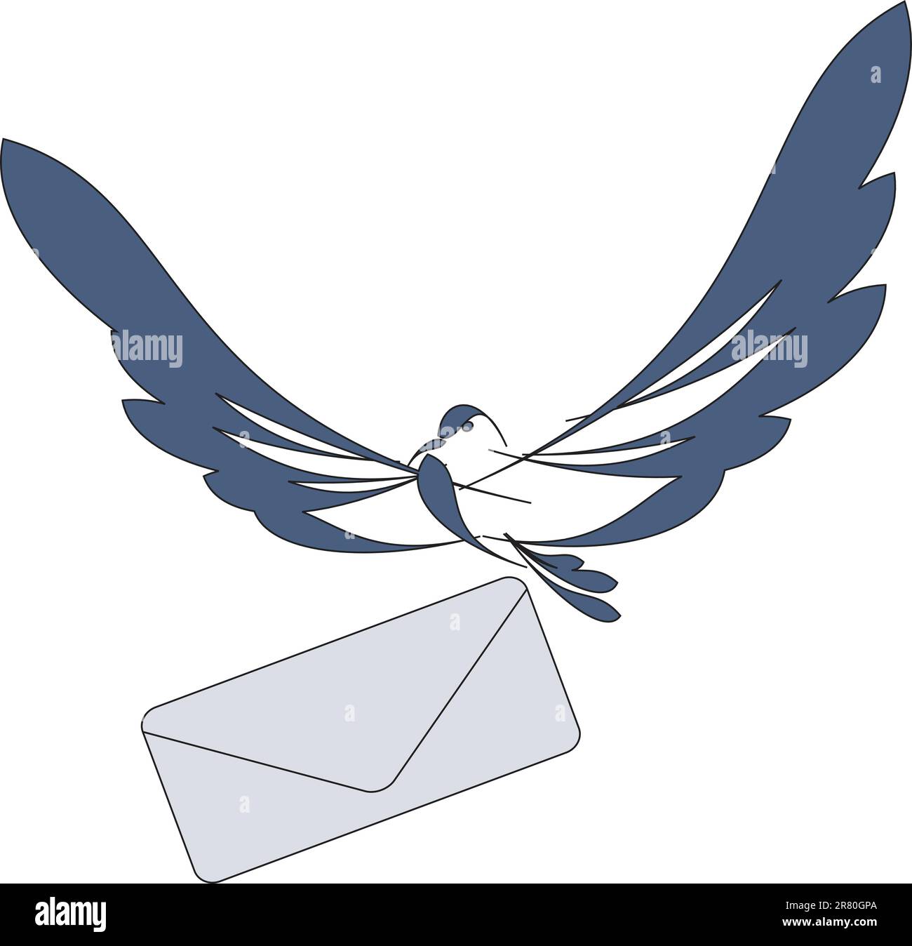 Bird With Envelope Logo