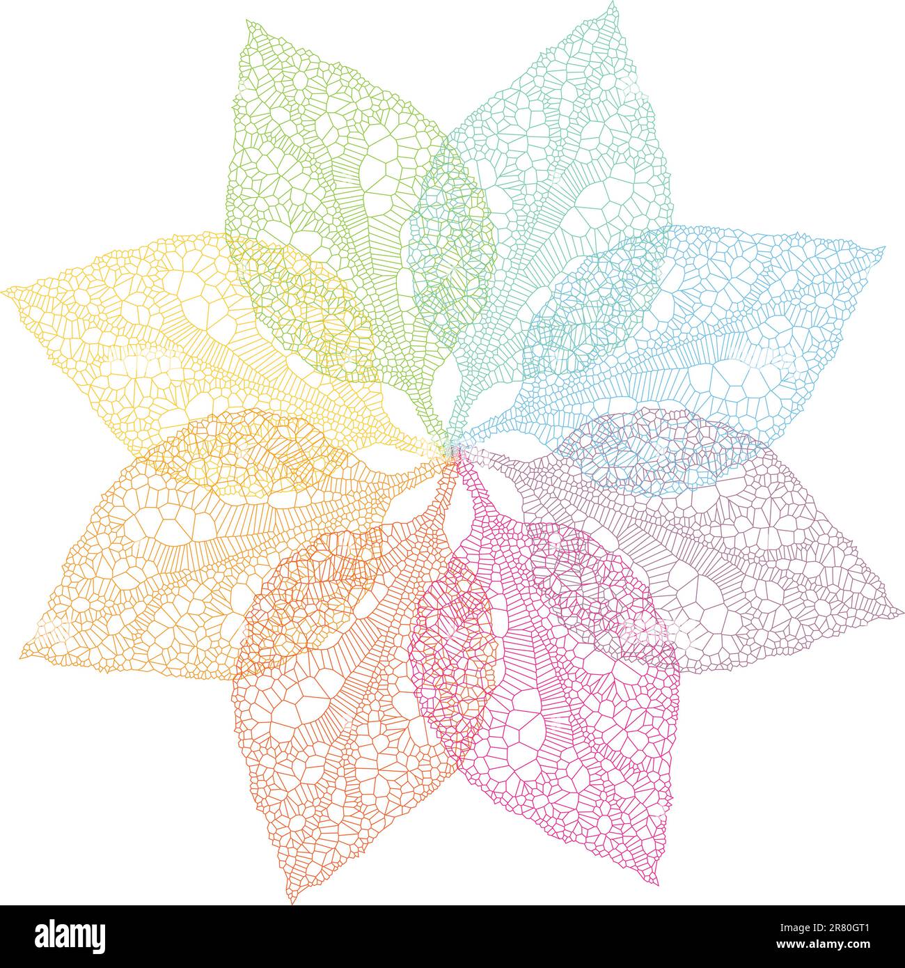 colorful spring leaves flower, vector background Stock Vector Image ...