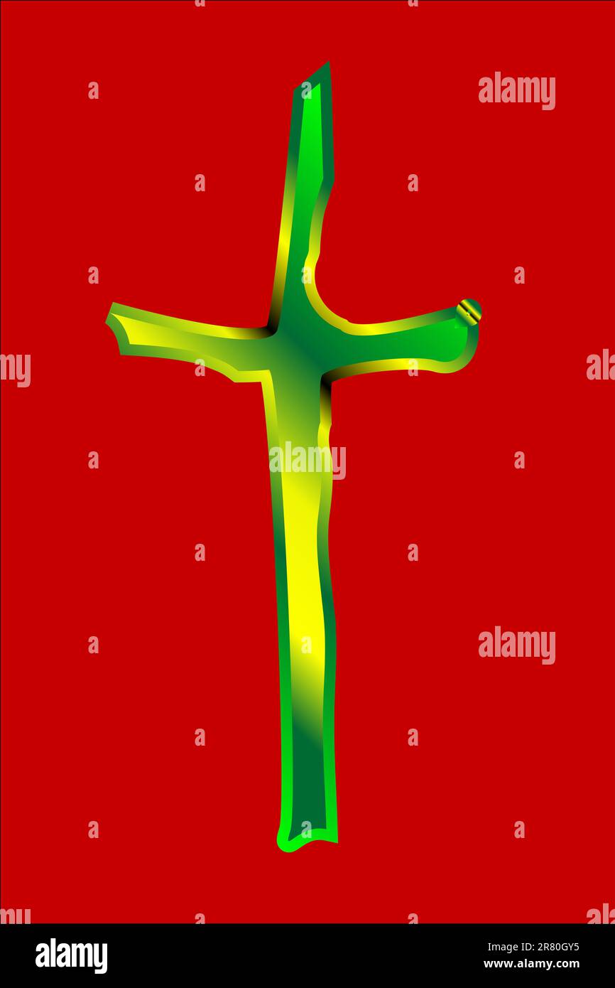 The cross of Jesus Christ a Christian symbol of the crucifixion Stock ...