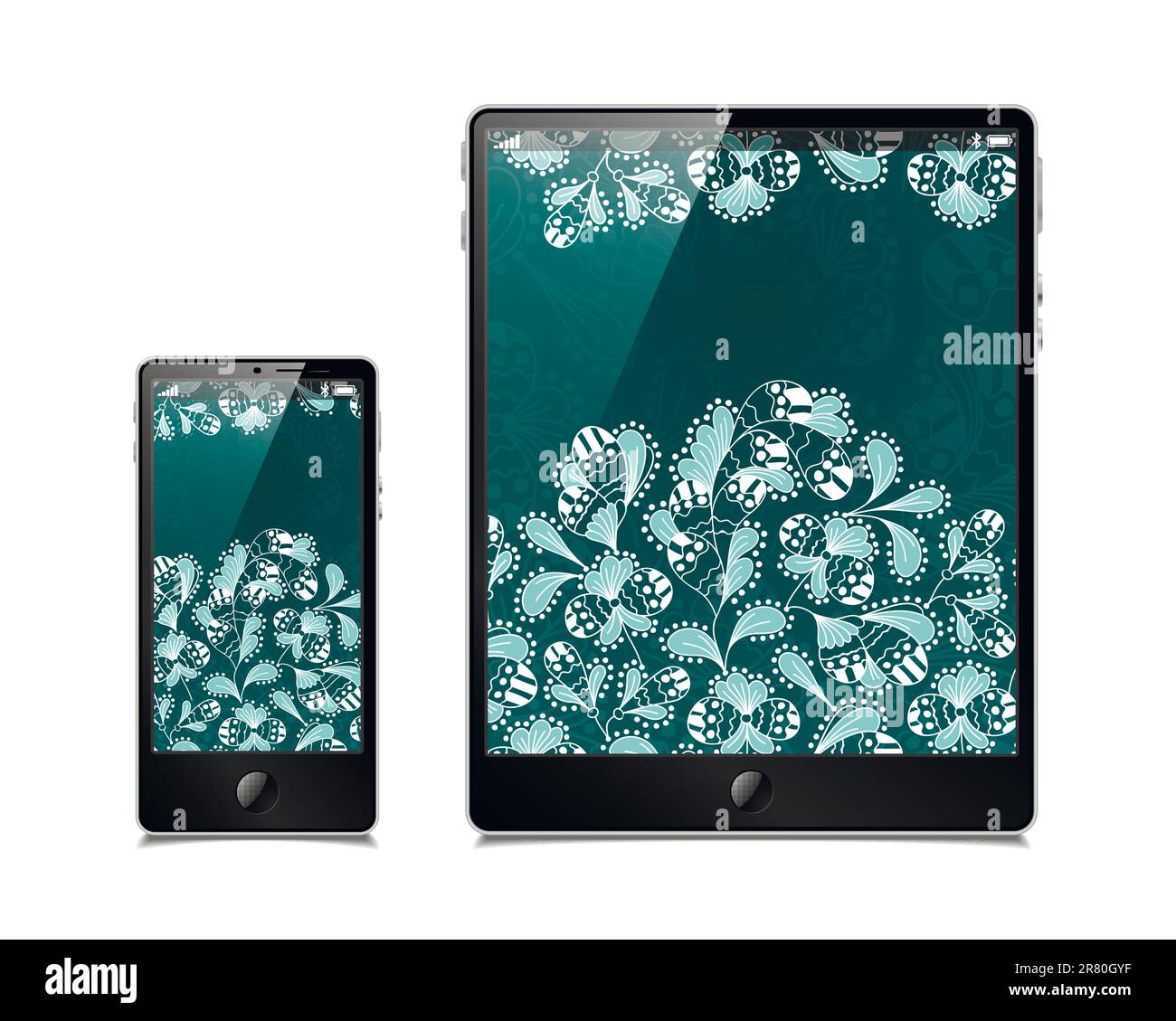 vector set, tablet and smartphone Stock Vector Image & Art - Alamy