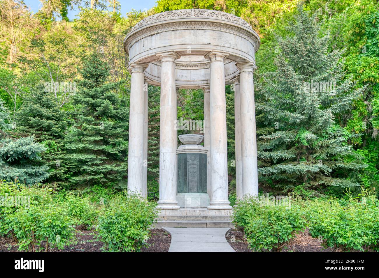 Salt Lake City, UT - May 23, 2023: Pagoda Monument in Memory Grove ...