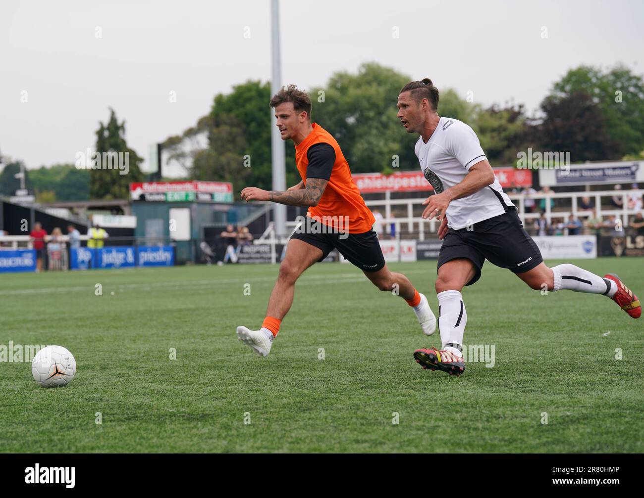 Love Island Runner up Luca Bish (left) takes part in the Tom Parker ...