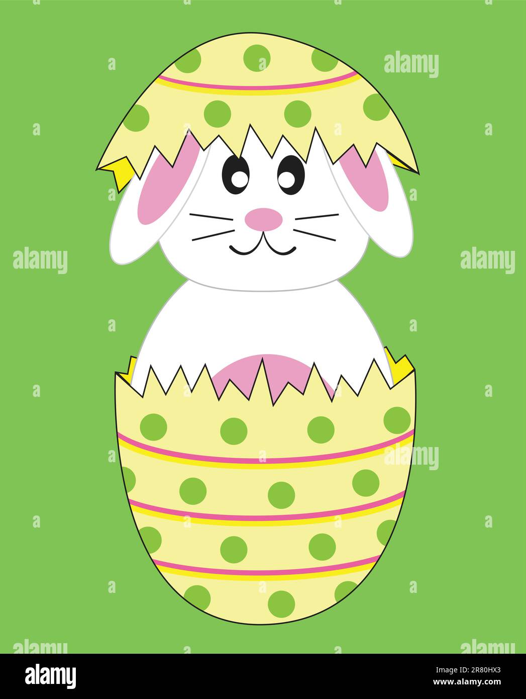 Happy Easter egg bunny rabbit Stock Vector Image & Art - Alamy