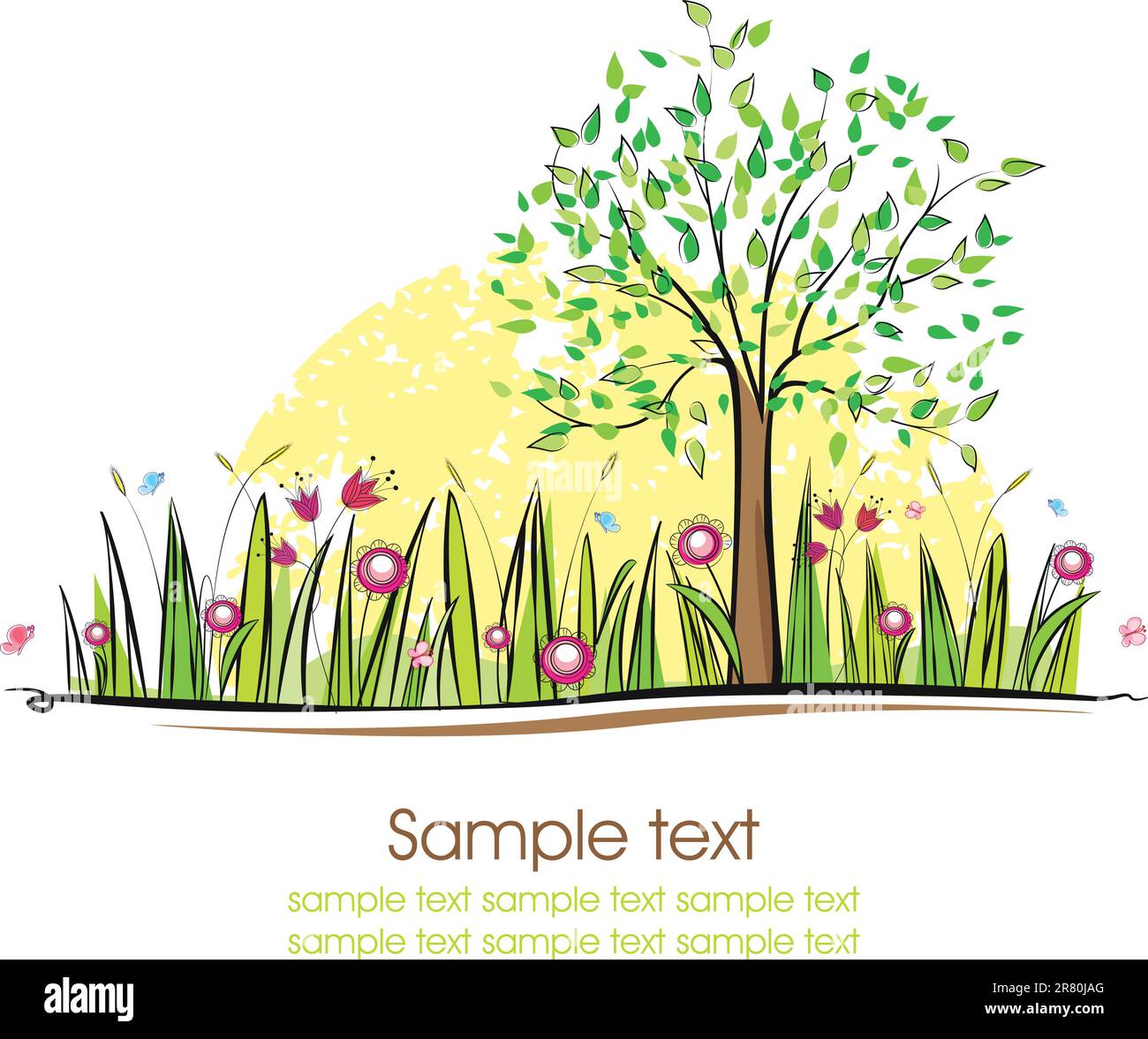 Road in beautiful landscape Cut Out Stock Images & Pictures - Alamy