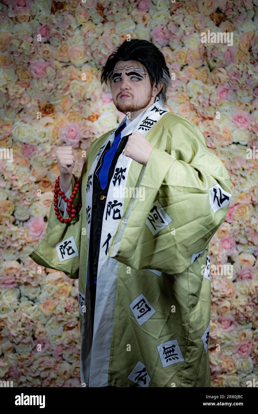 Cosplayer Tom Hodgetts, 21, dressed as Gyomie, an anime character, at ...