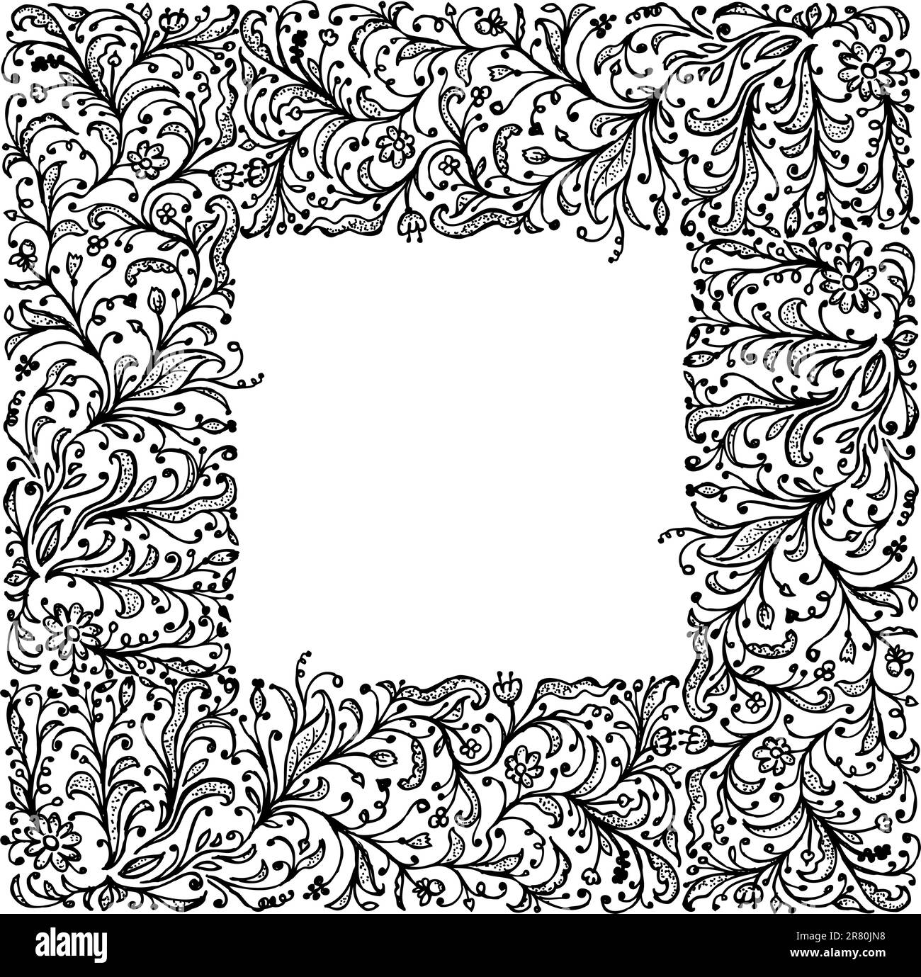 Illustration drawing design hand Black and White Stock Photos & Images ...