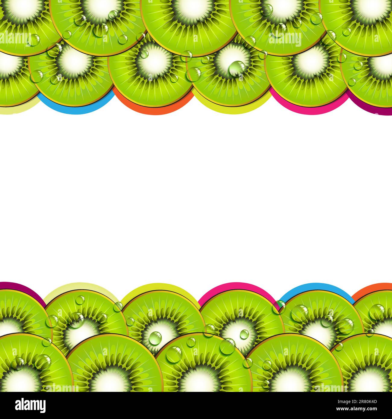 Background with kiwi Stock Vector Images - Alamy