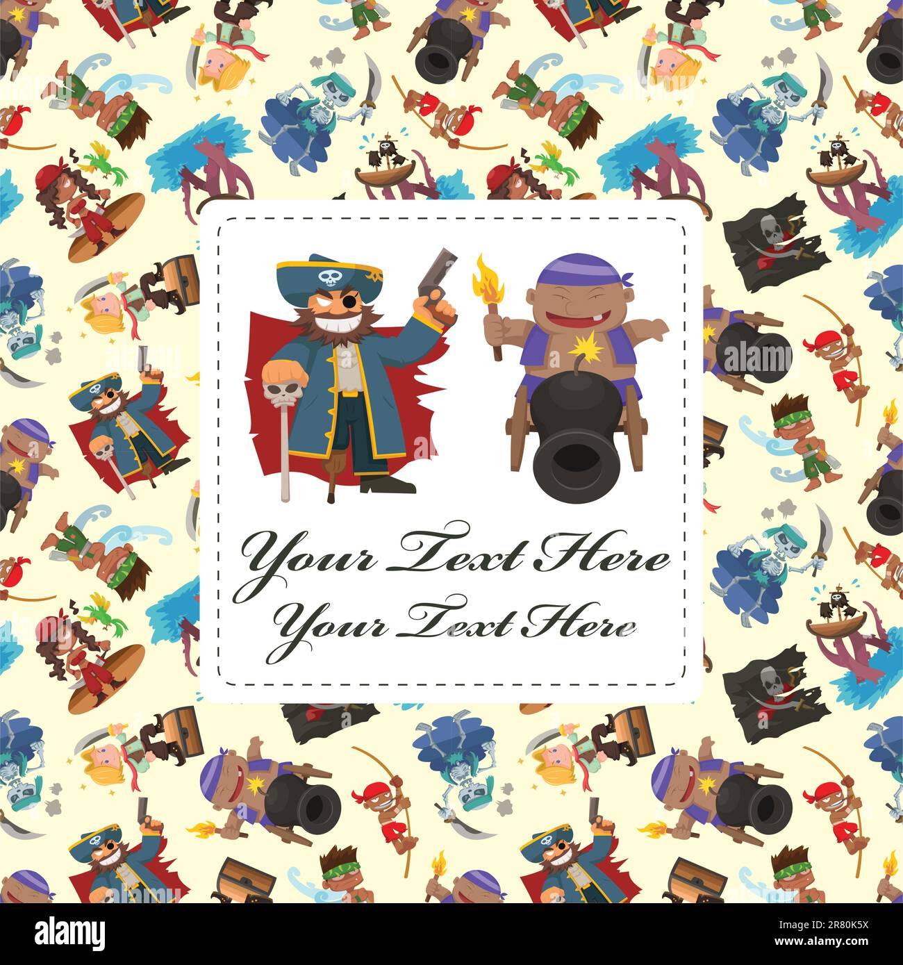 Medieval happy card Stock Vector Images - Alamy