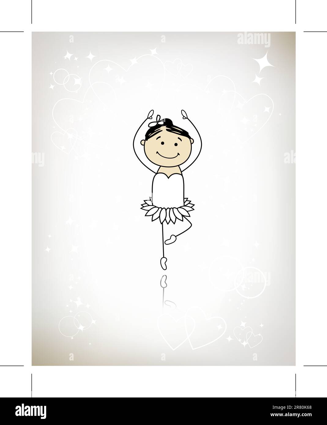 Cute little ballet dancer for your design Stock Vector Image & Art - Alamy