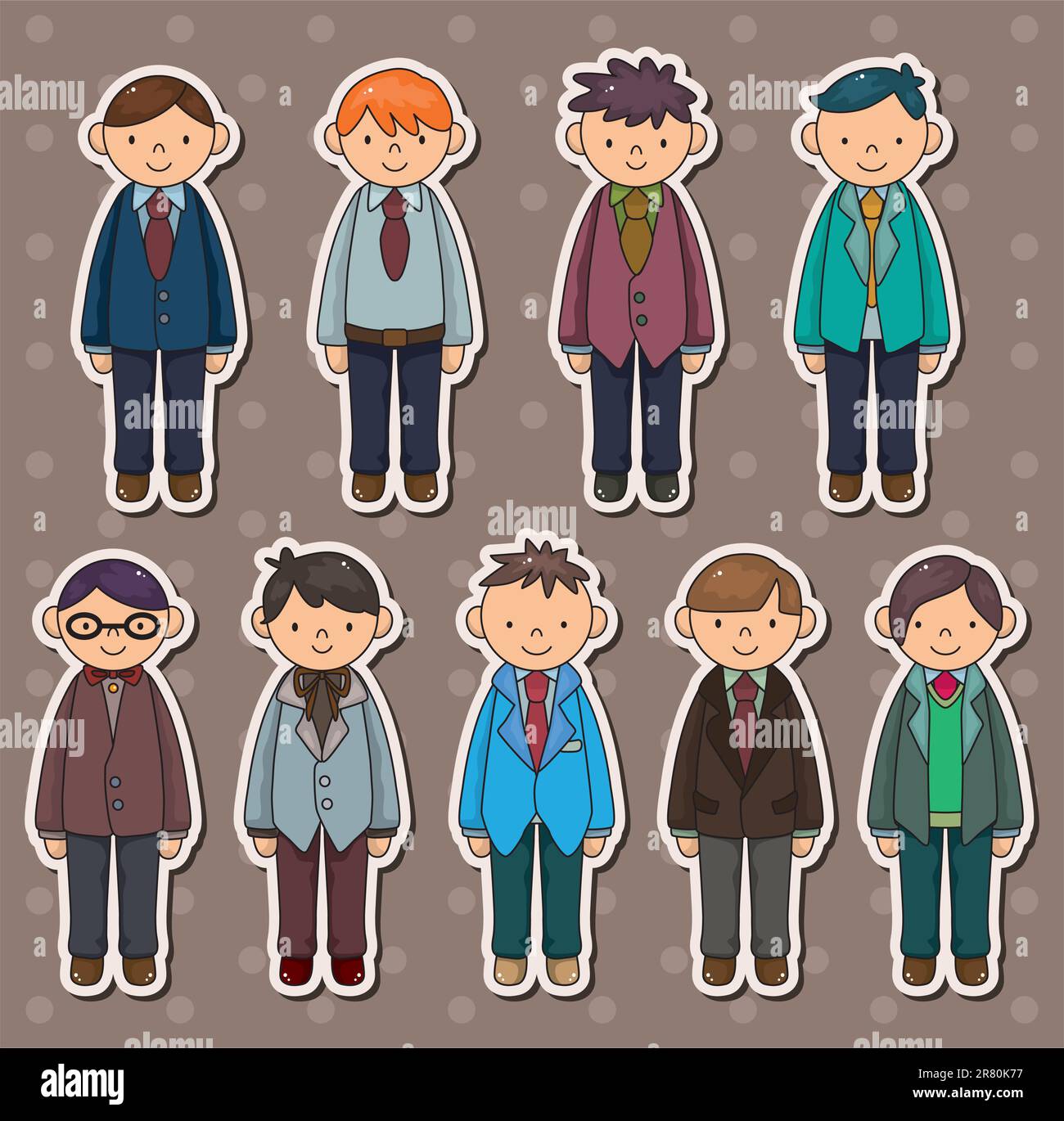 office worker stickers Stock Vector Image & Art - Alamy