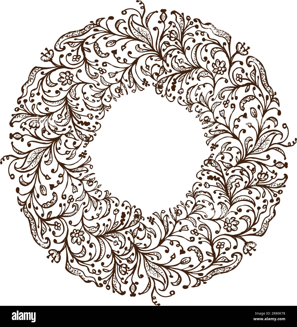 Ornamental frame, hand drawing for your design Stock Vector Image & Art ...