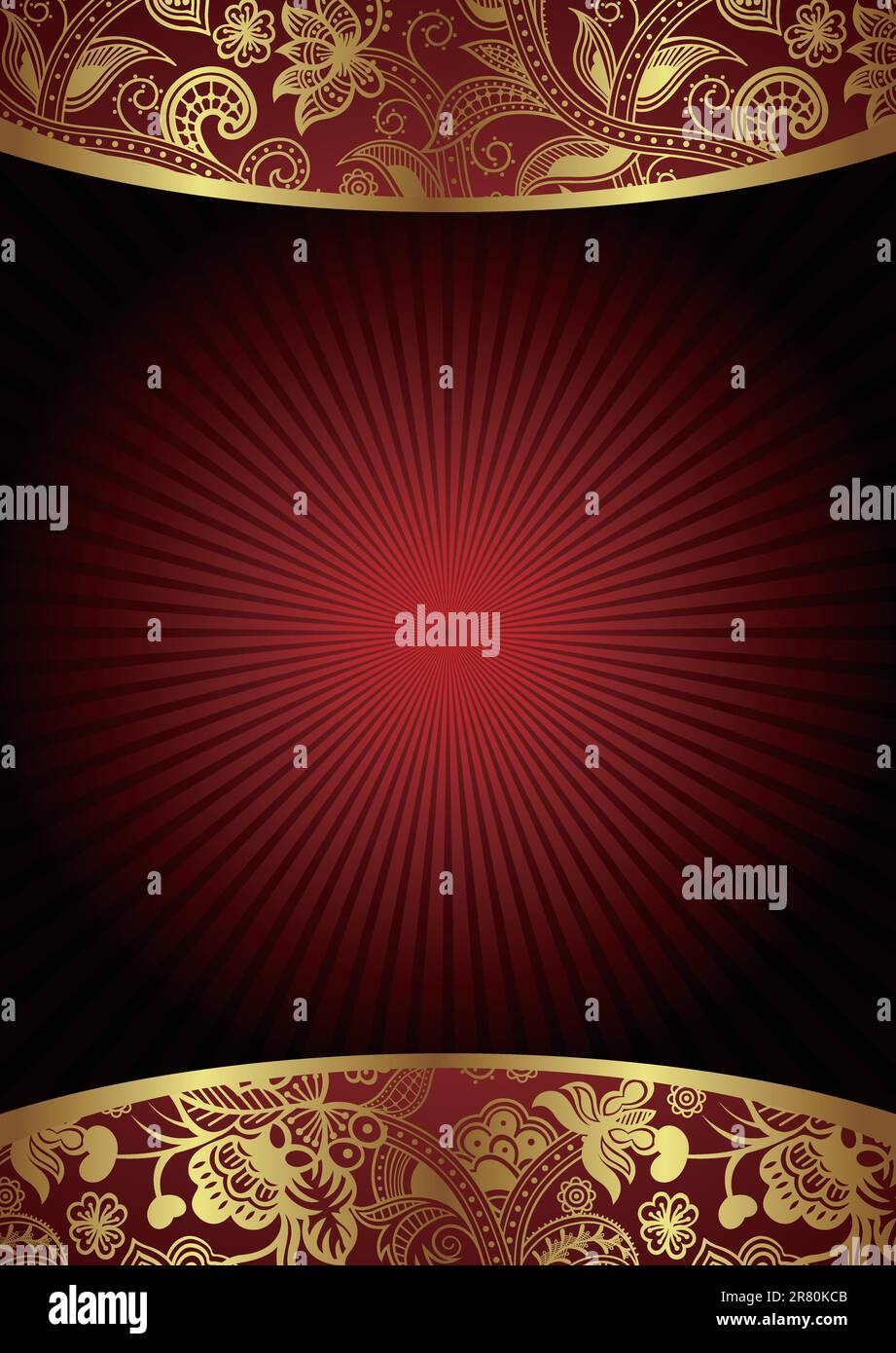 Illustration of ornate gold floral background Stock Vector Image & Art ...