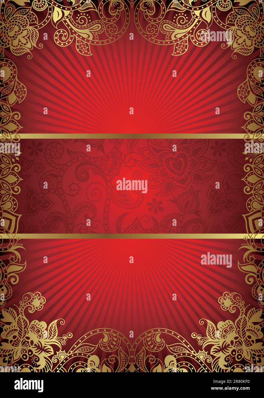 Illustration of ornate gold floral background Stock Vector Image & Art ...