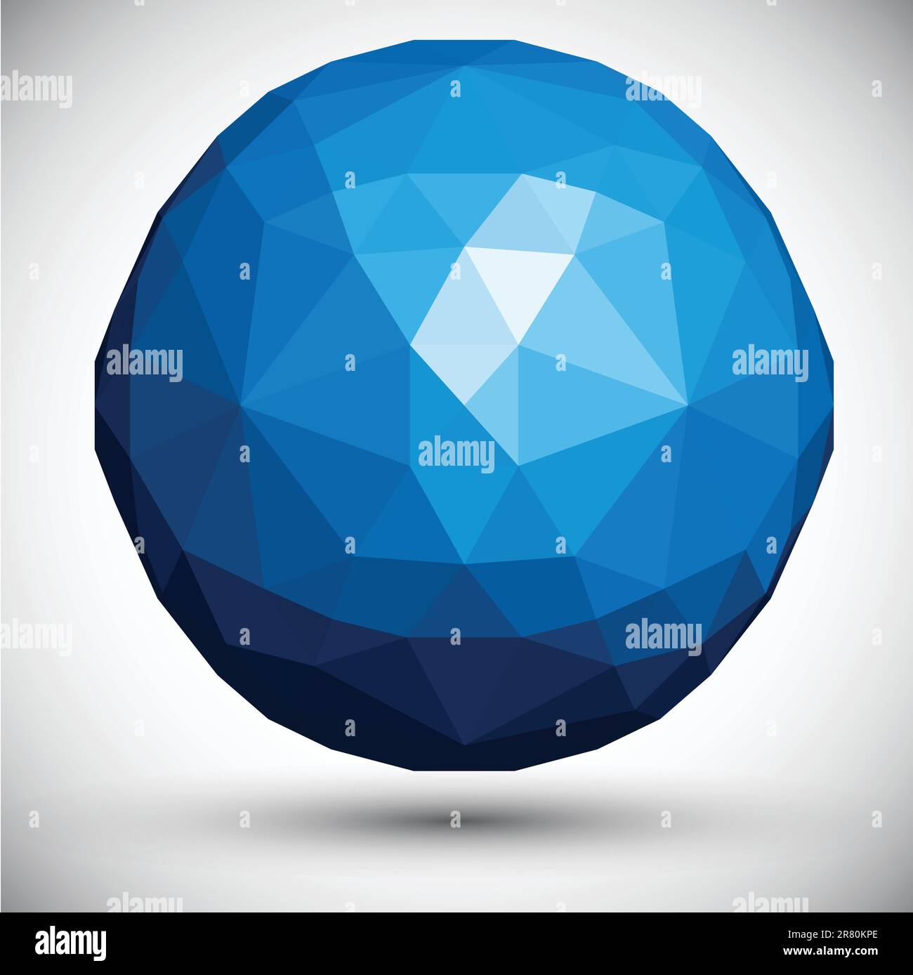 Abstract faceted sphere, 3d vector design Stock Vector Image & Art - Alamy