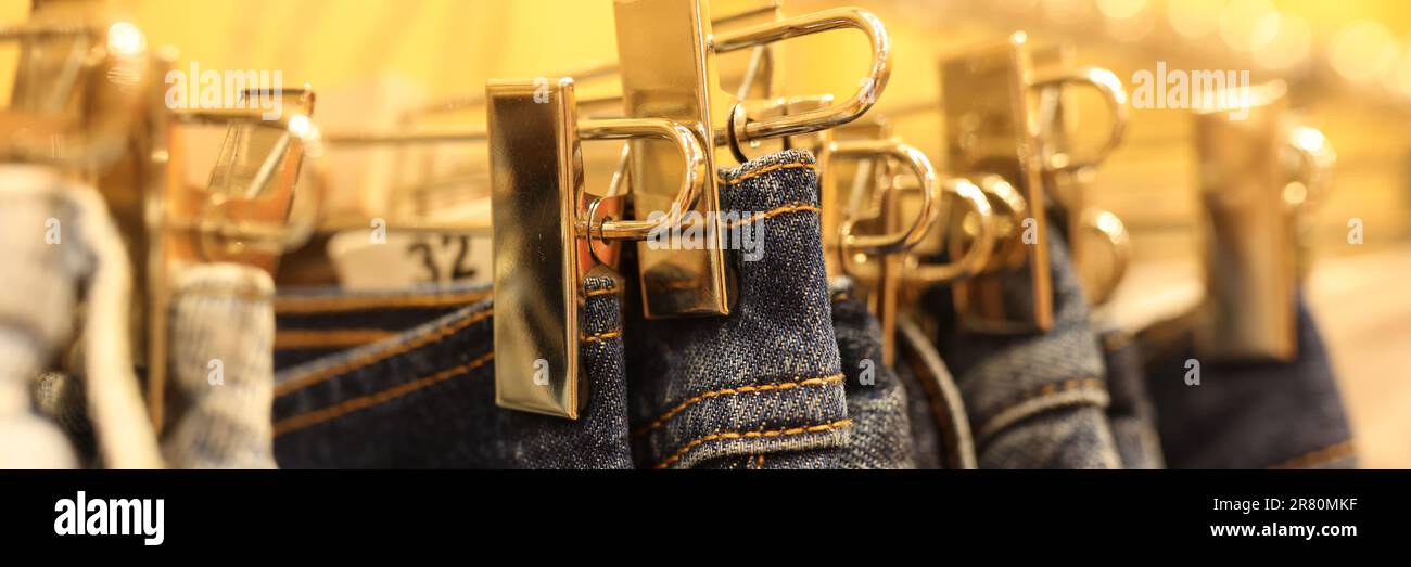Shorts on hangers hi-res stock photography and images - Alamy