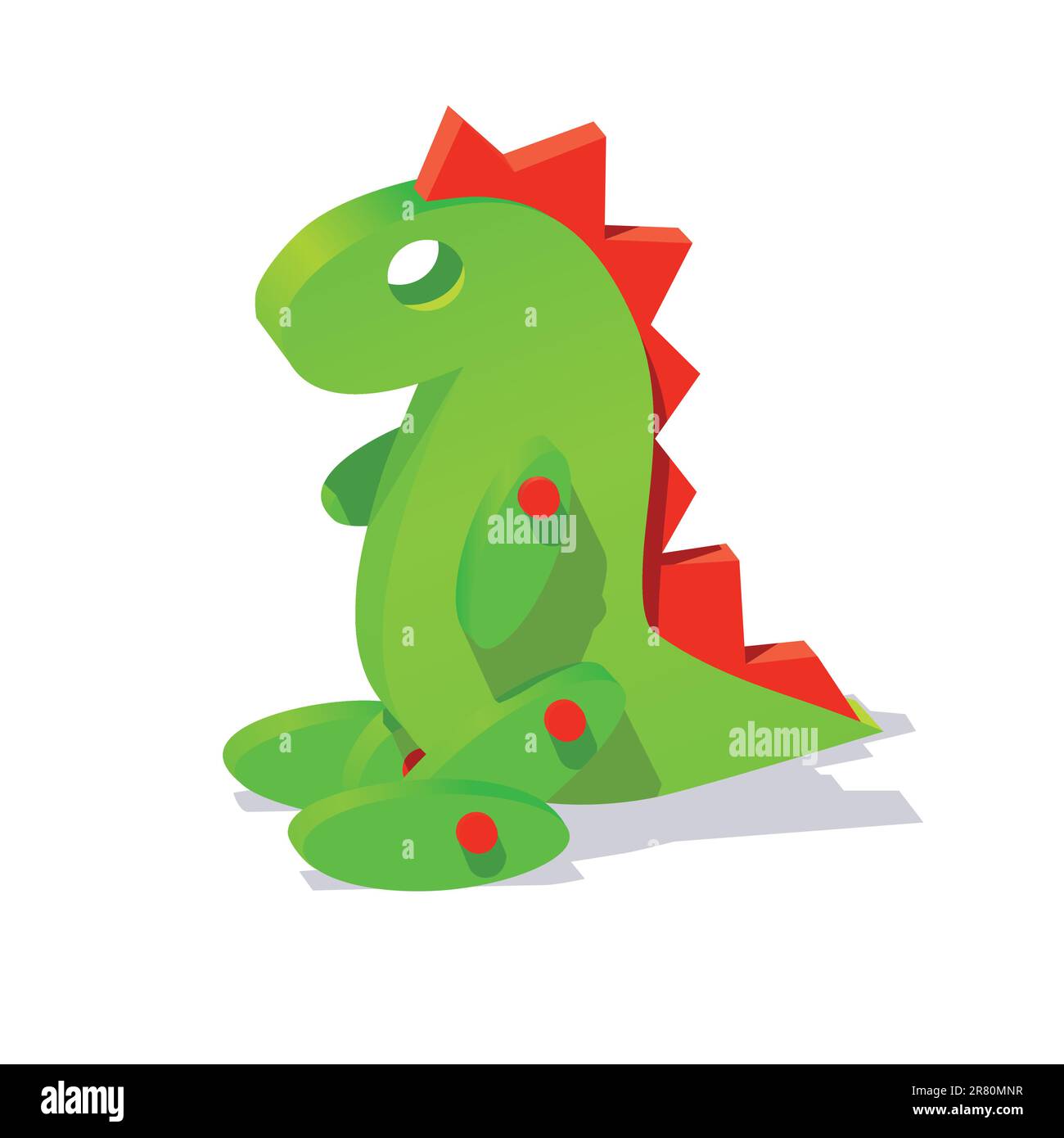 Red dragon toy Stock Vector Images - Alamy