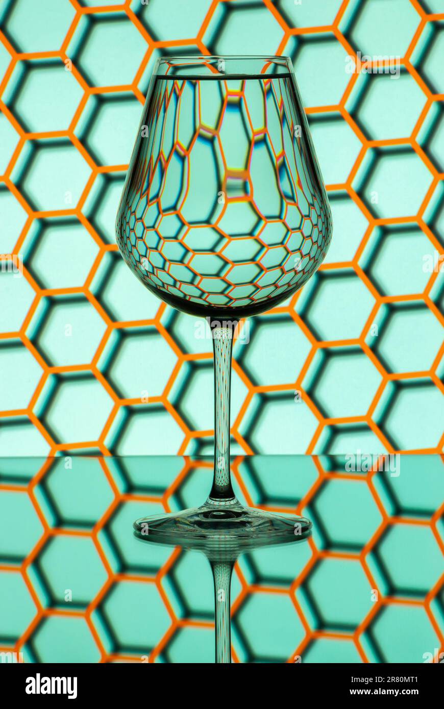 A glass of water faces a beautiful background Stock Photo - Alamy