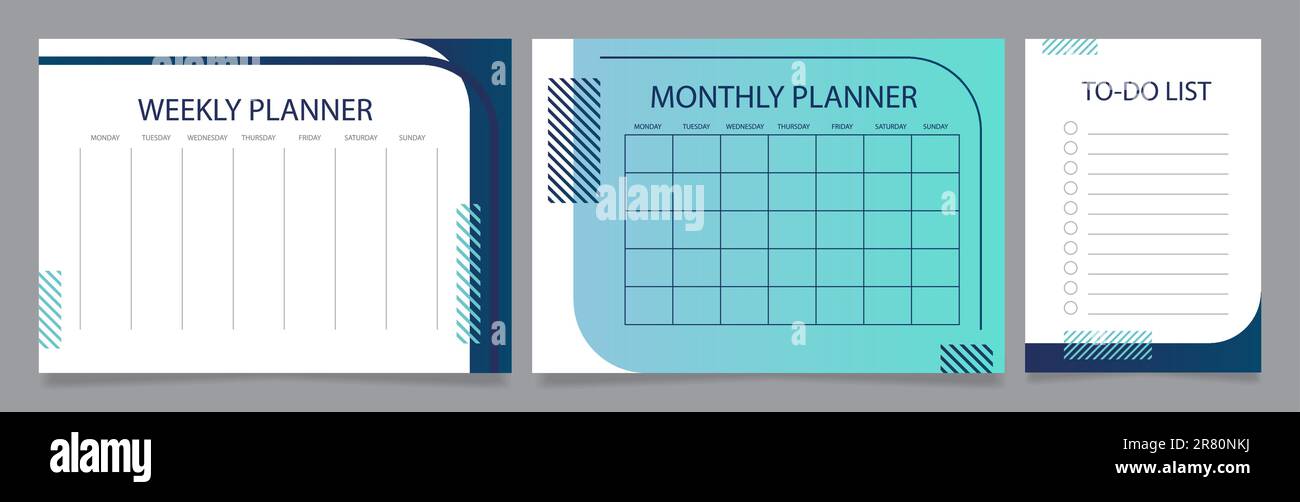Corporate organization worksheet design templates set Stock Vector ...