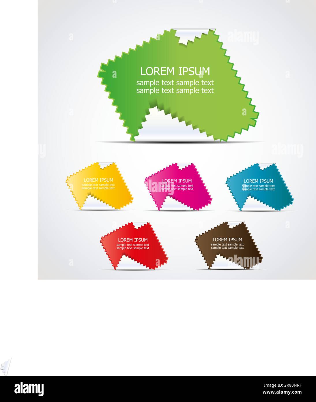 set color labels, stickers, banners 1 Stock Vector Image & Art - Alamy