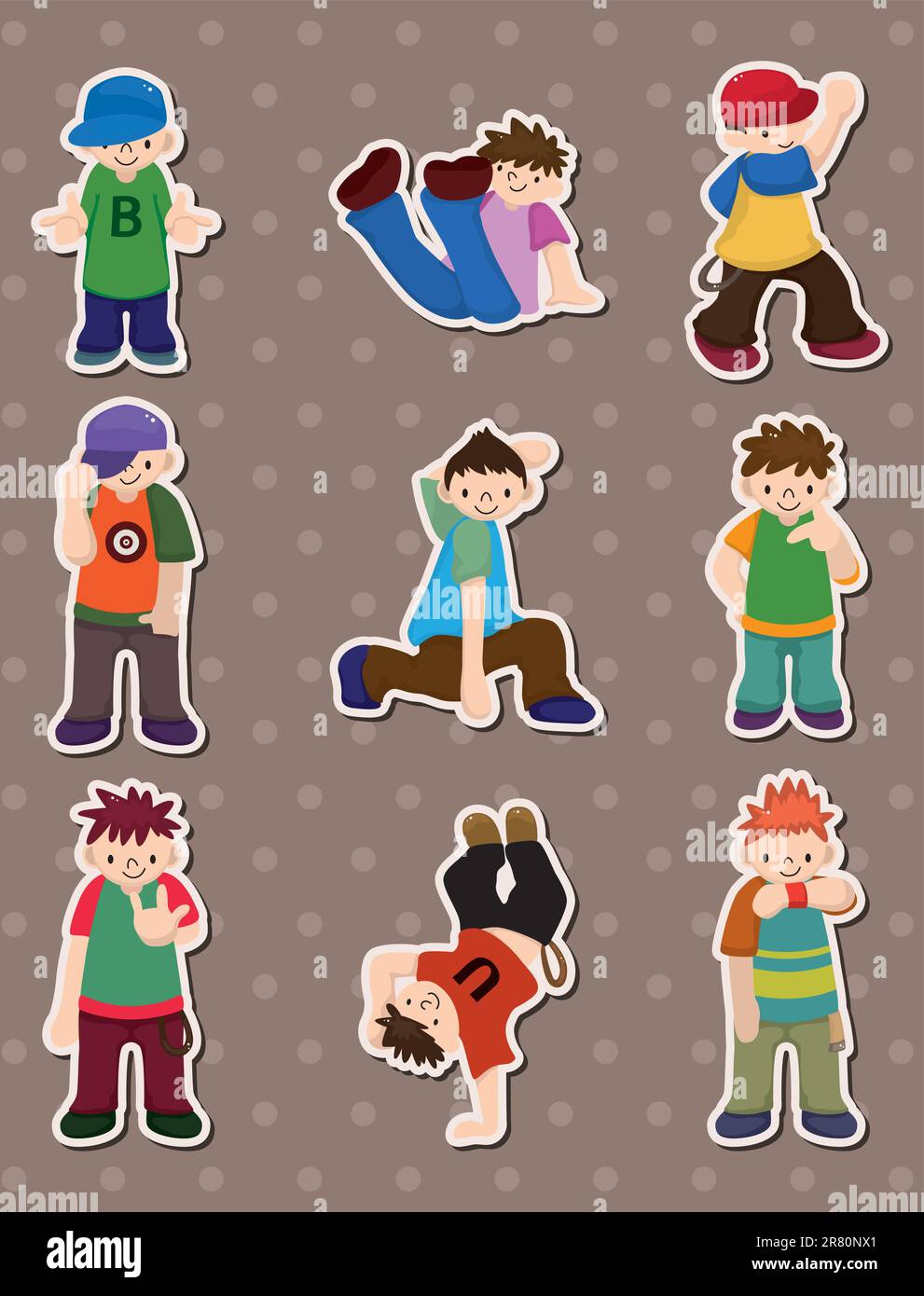 Kids Hip Hop Dance Clip Art