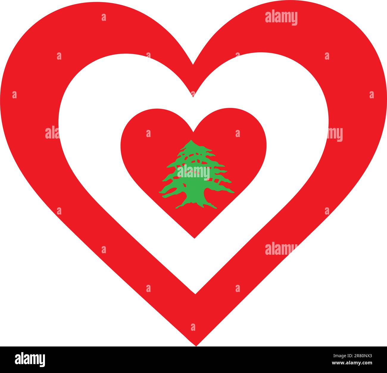 A concentric, heart shaped design, with national symbolism evocative of ...