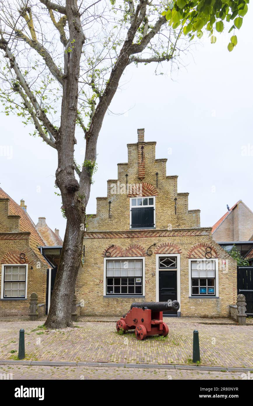 Historic house from 17th century from Museum 't Behouden Huys in West ...