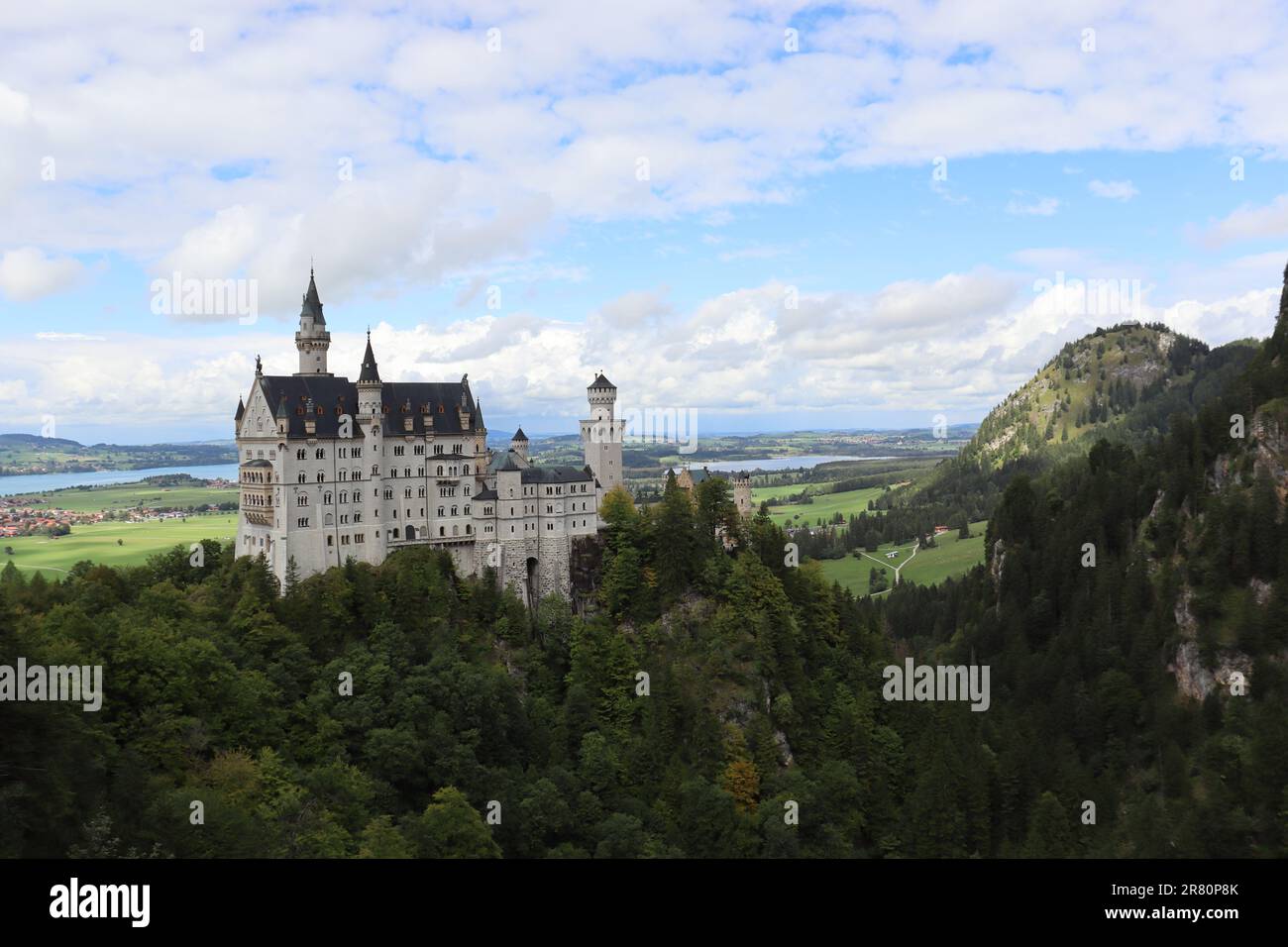 Fussen is a town in Bavaria, Neuschwanstein and Hohenschwangau castles ...