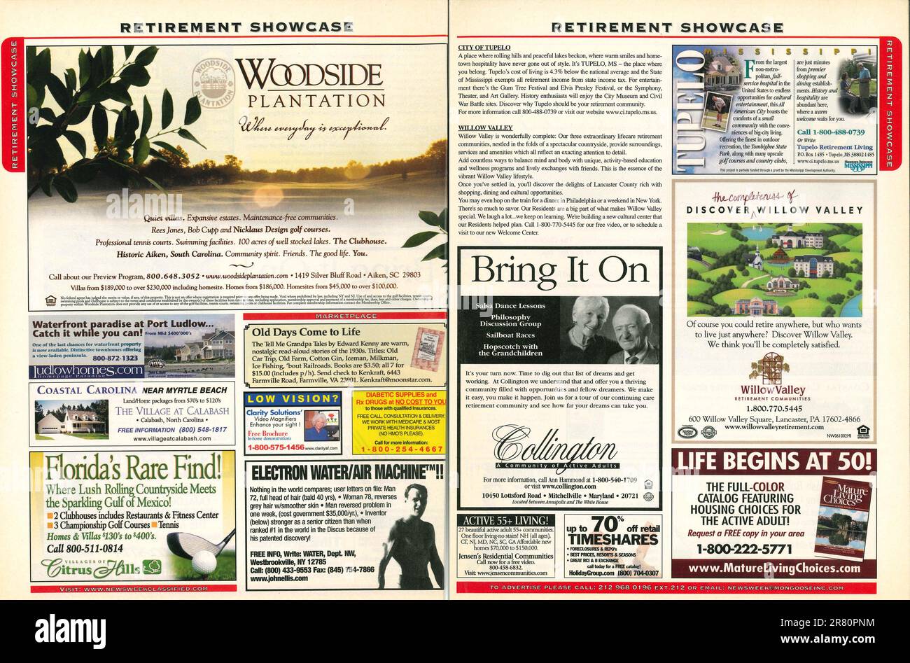 Retirement showcase advertisement pages, Places to retire, Active ...