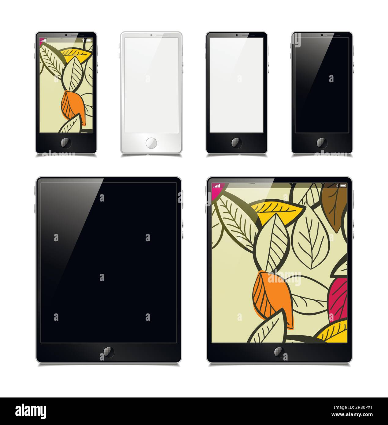 vector set, tablets and smartphones Stock Vector Image & Art - Alamy