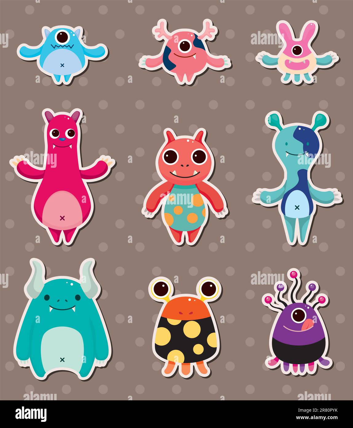 Monster dessert Stock Vector Images - Alamy