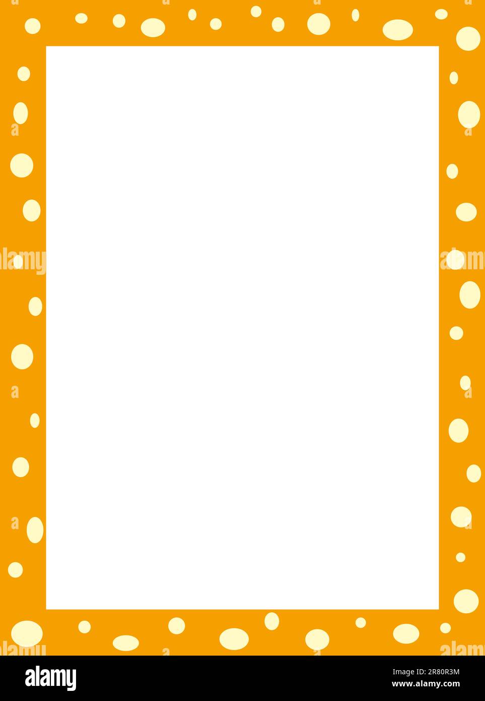 Yellow Polka Dot Border