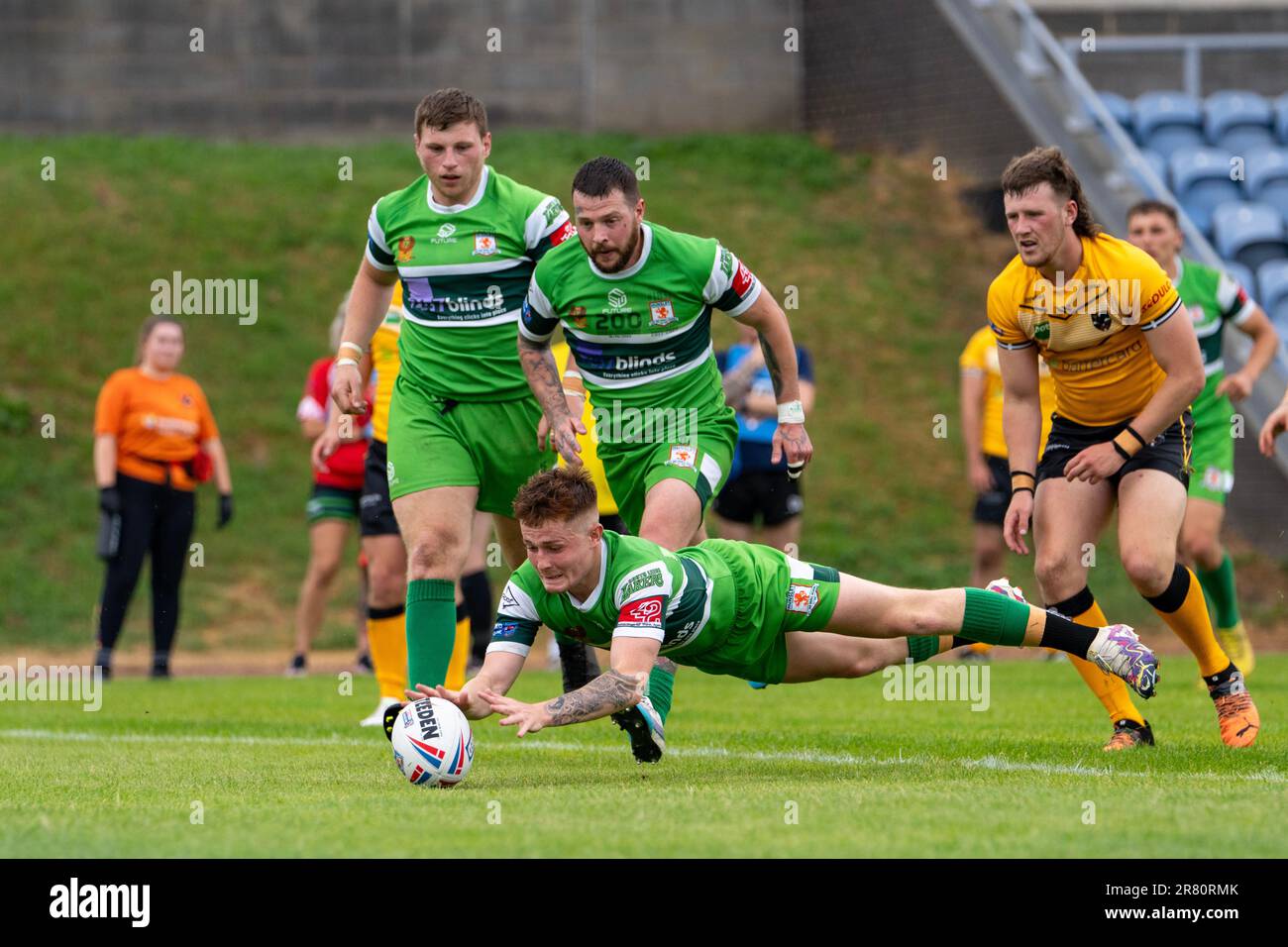 Leeds, UK. 18th June 2023. Betfred Rugby League - League One: Hunslet ...