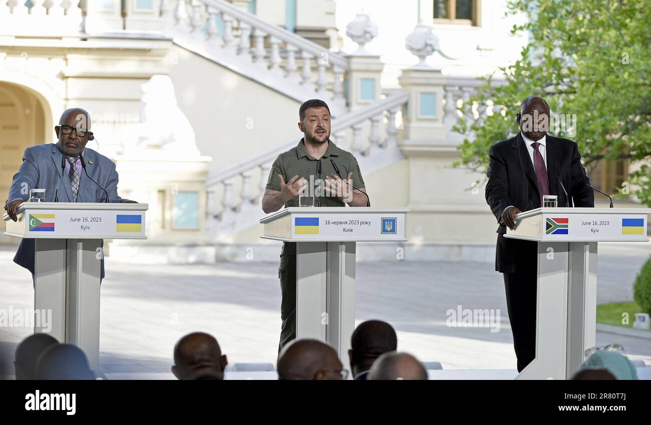 Non Exclusive: KYIV, UKRAINE - JUNE 16, 2023 - President of the Union ...