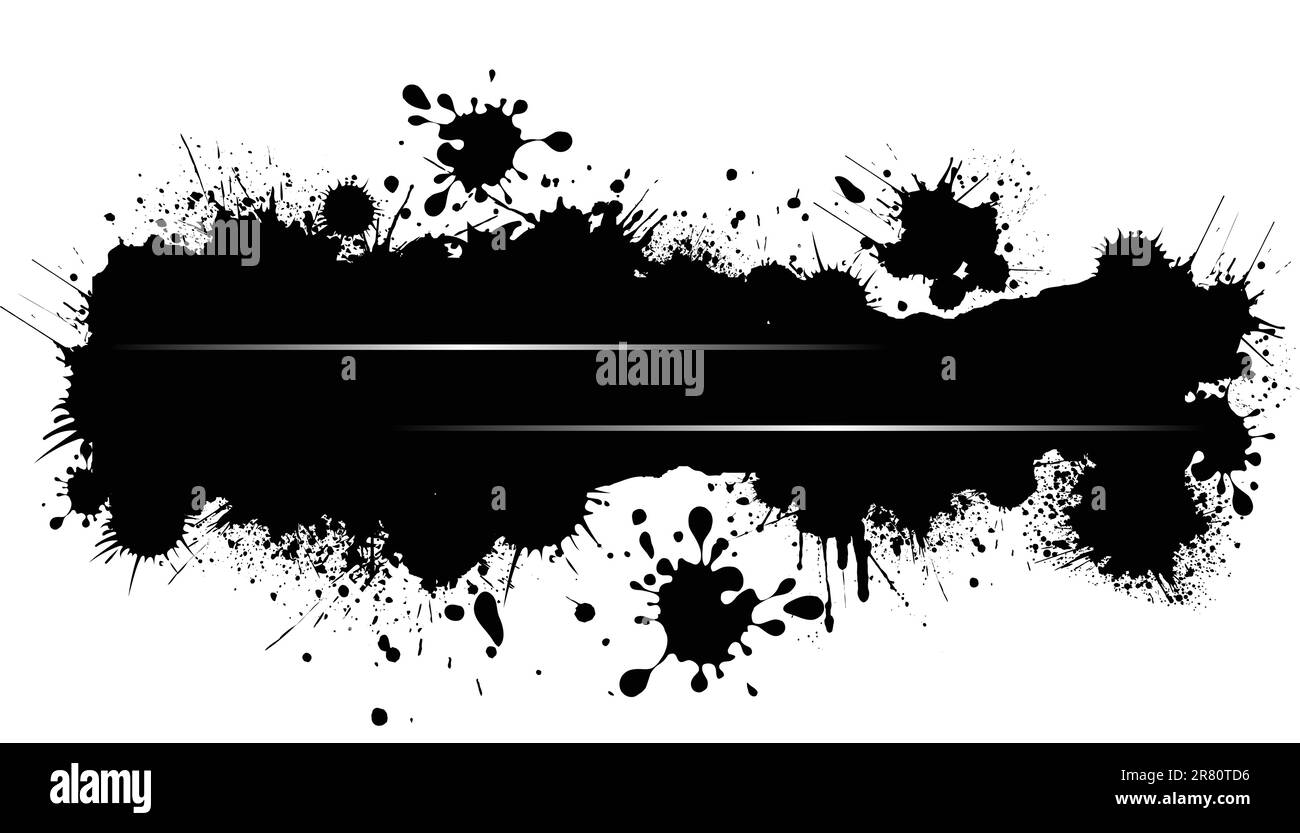 Grunge blot banner. Vector illustration for designers Stock Vector ...