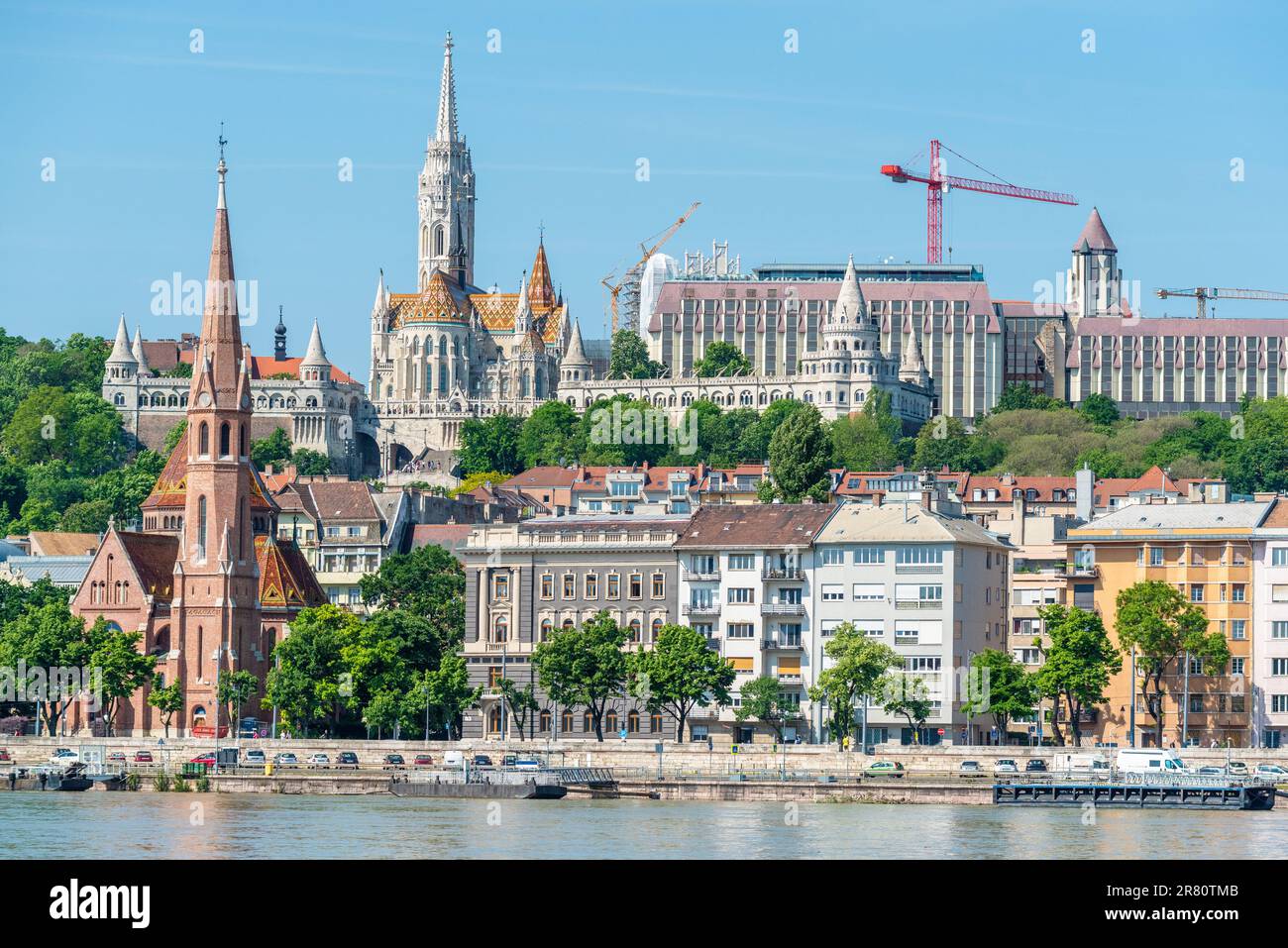 Watertown and Castle Hill neighborhoods in Budapest, Hungary. View from ...