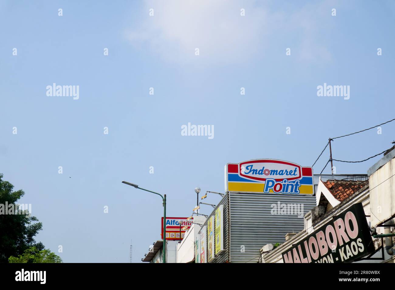 Sign of Indomaret point malioboro, a mini market brand that provides ...