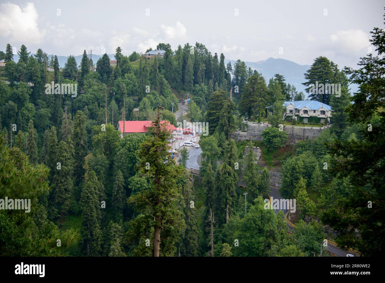 Mountains and Vellay in Nathia Gali, Abbottabad, Pakistan Stock Photo ...