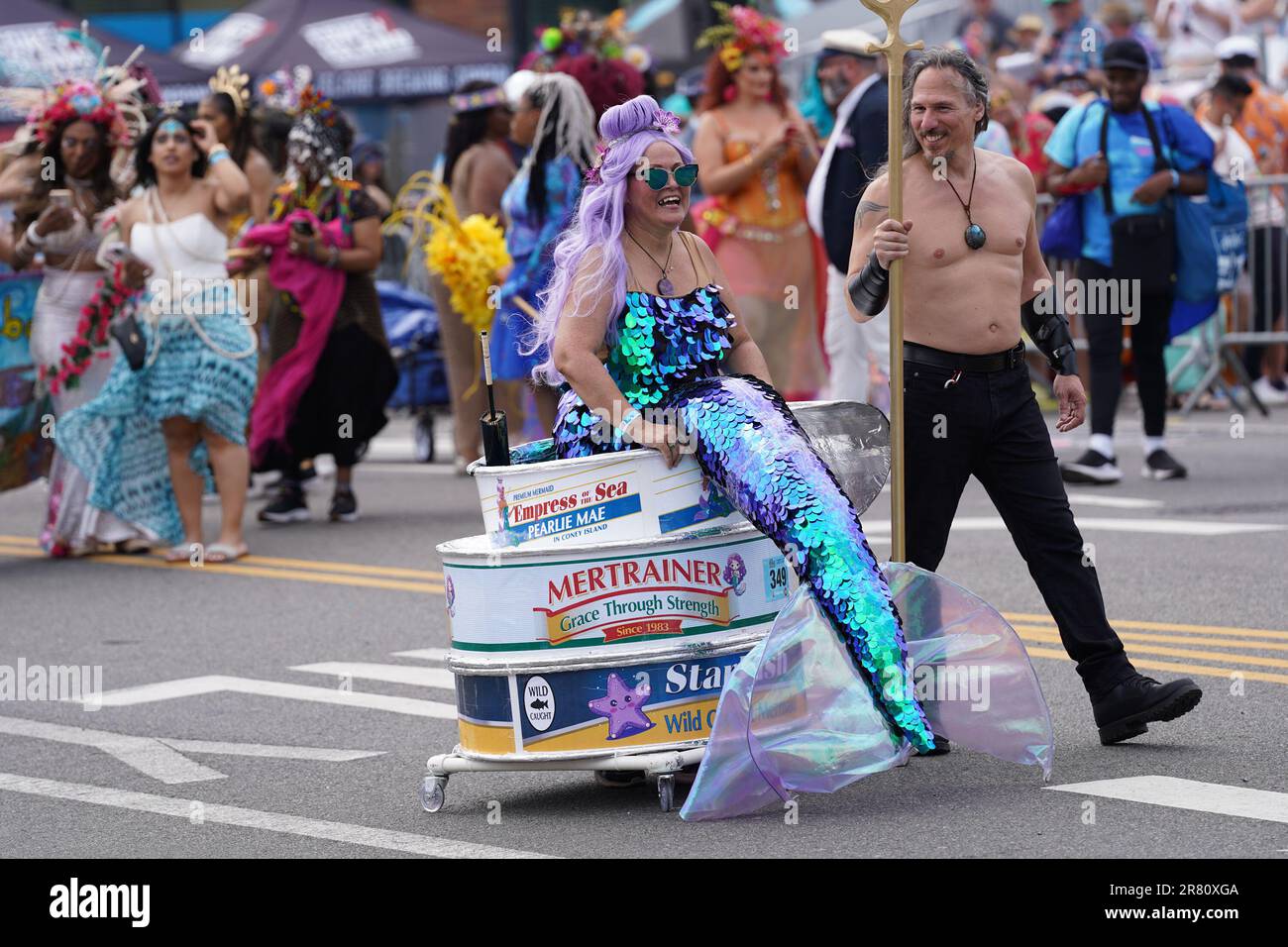 June 17, 2023, New York City, New York: (NEW)2023 Annual Mermaid Parade ...