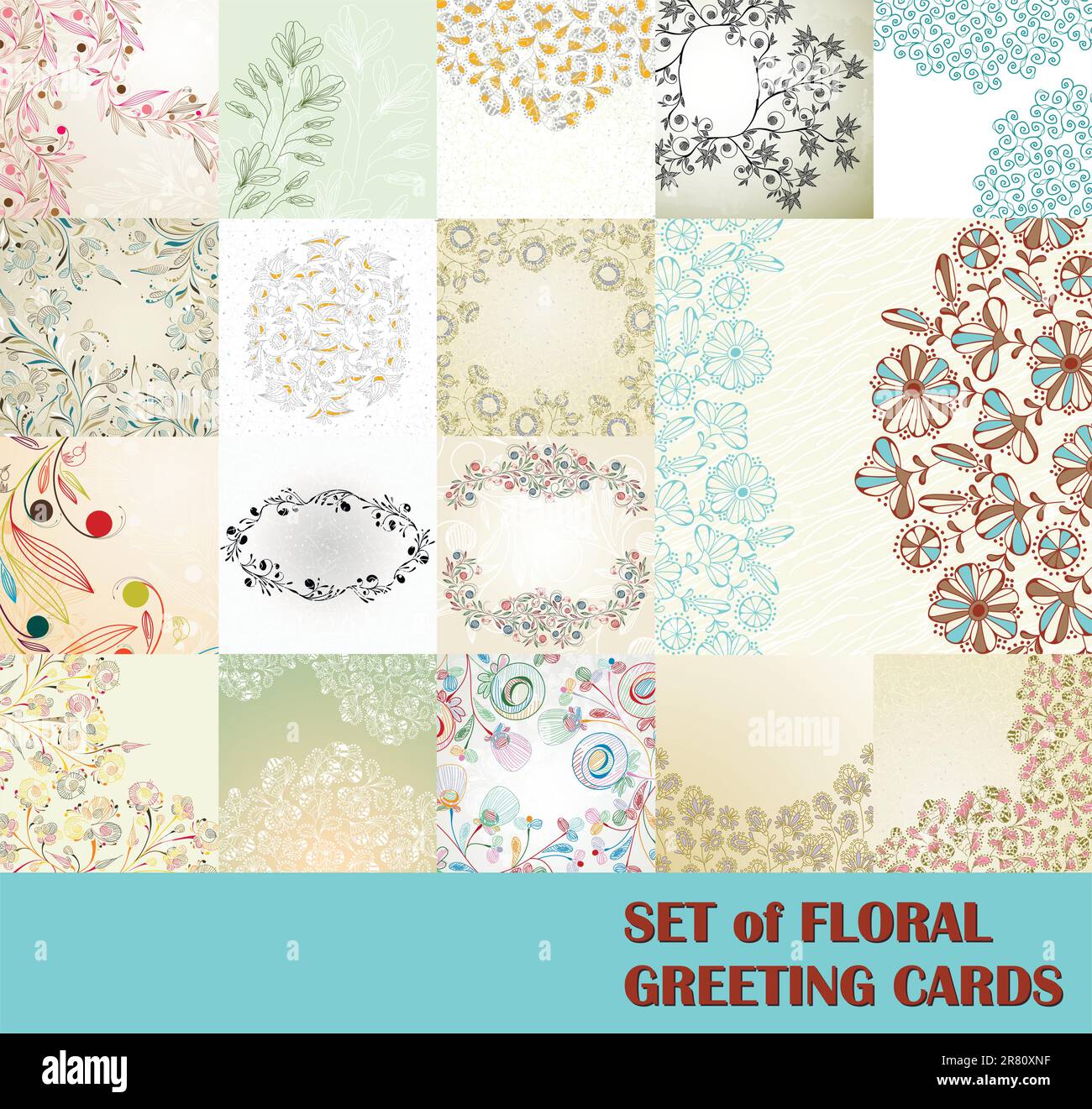 Floral greeting cards hi-res stock photography and images - Alamy