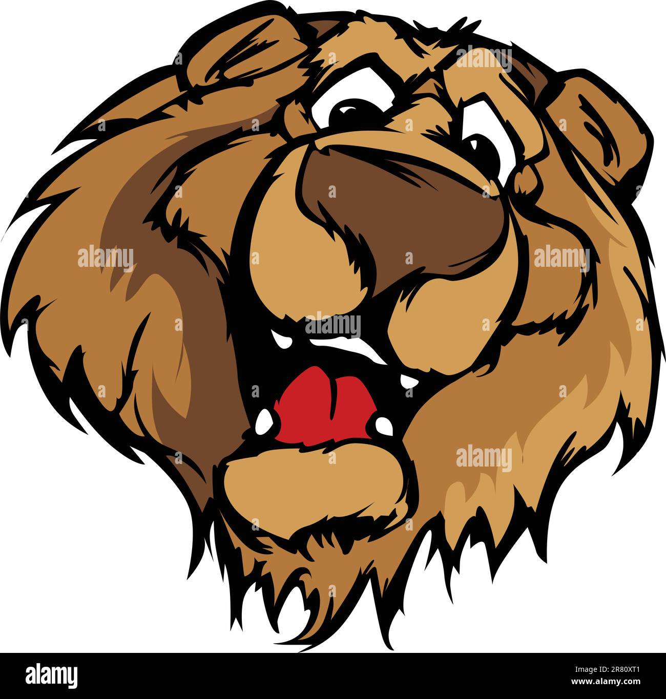Bear Mascot with Cute Face Cartoon Vector Image Stock Vector Image ...