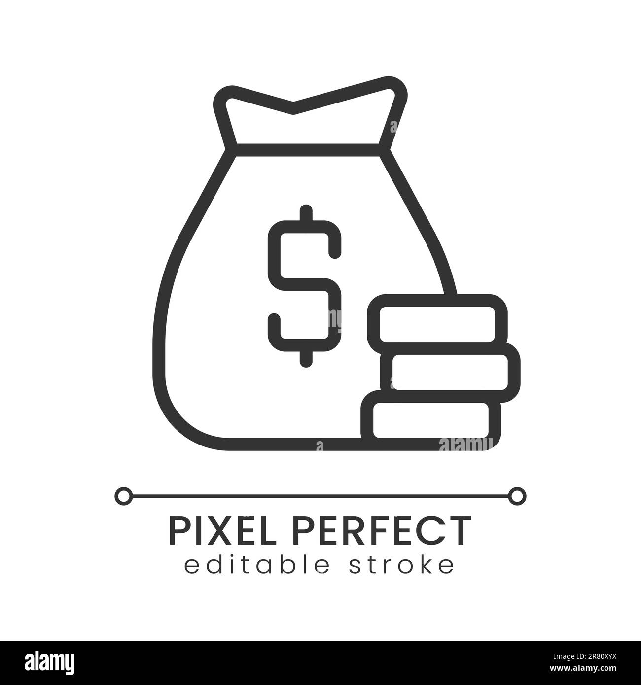 Money coin pixel dollar Black and White Stock Photos & Images - Alamy