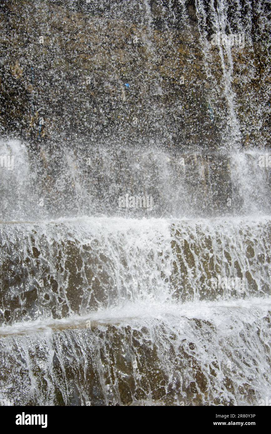 The waterfall landscape at Samundar Katha lake in Nathia Gali ...