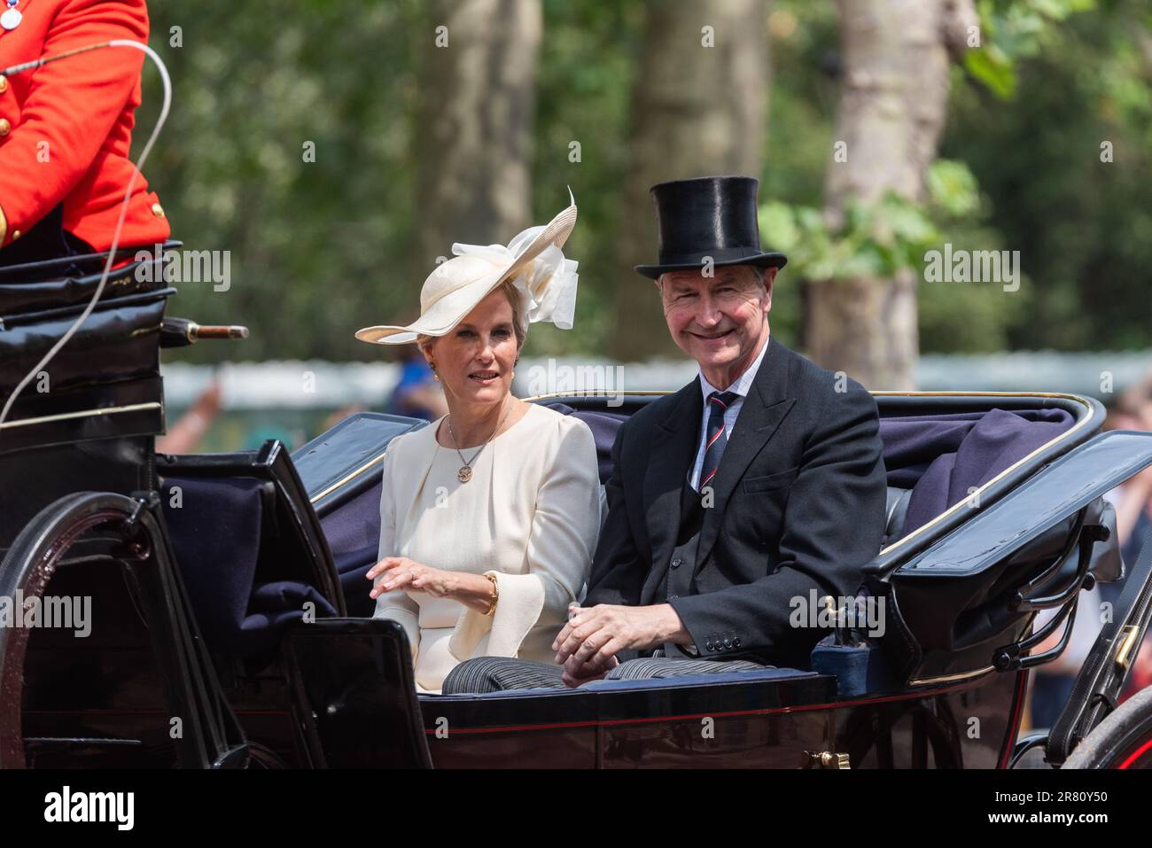 Sophie Wessex, Duchess of Edinburgh, with Timothy Laurence at Trooping ...