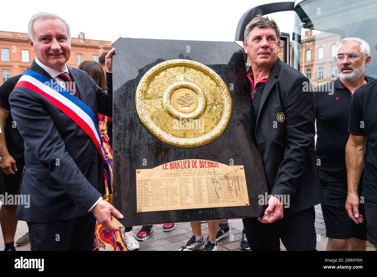 Toulouse, France. 18th June, 2023. The Mayor of Toulouse and Didier ...
