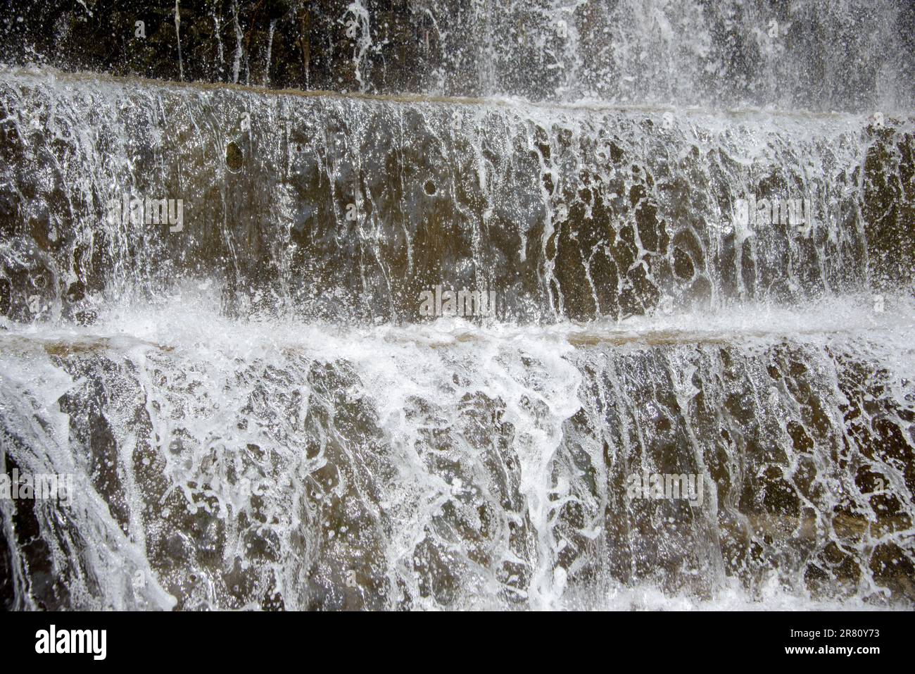 The waterfall landscape at Samundar Katha lake in Nathia Gali ...