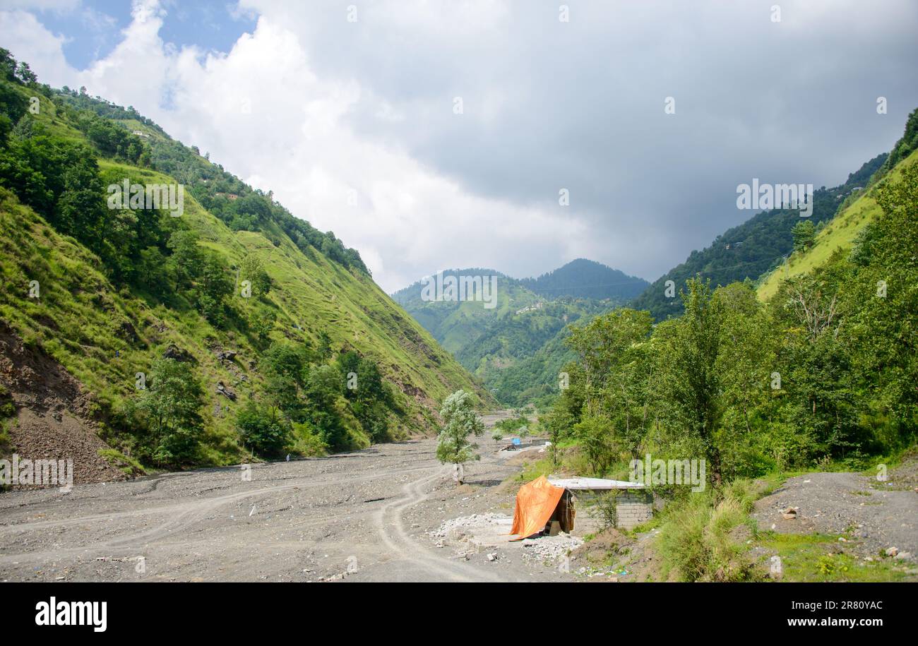 Mountains and Vellay in Nathia Gali, Abbottabad, Pakistan Stock Photo ...