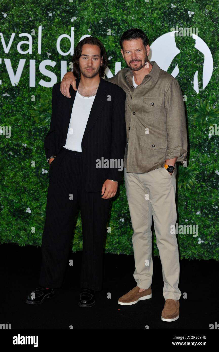 MONTE-CARLO, MONACO - JUNE 18: Maxim Baldry, and Lloyd Owen ,attend the ...