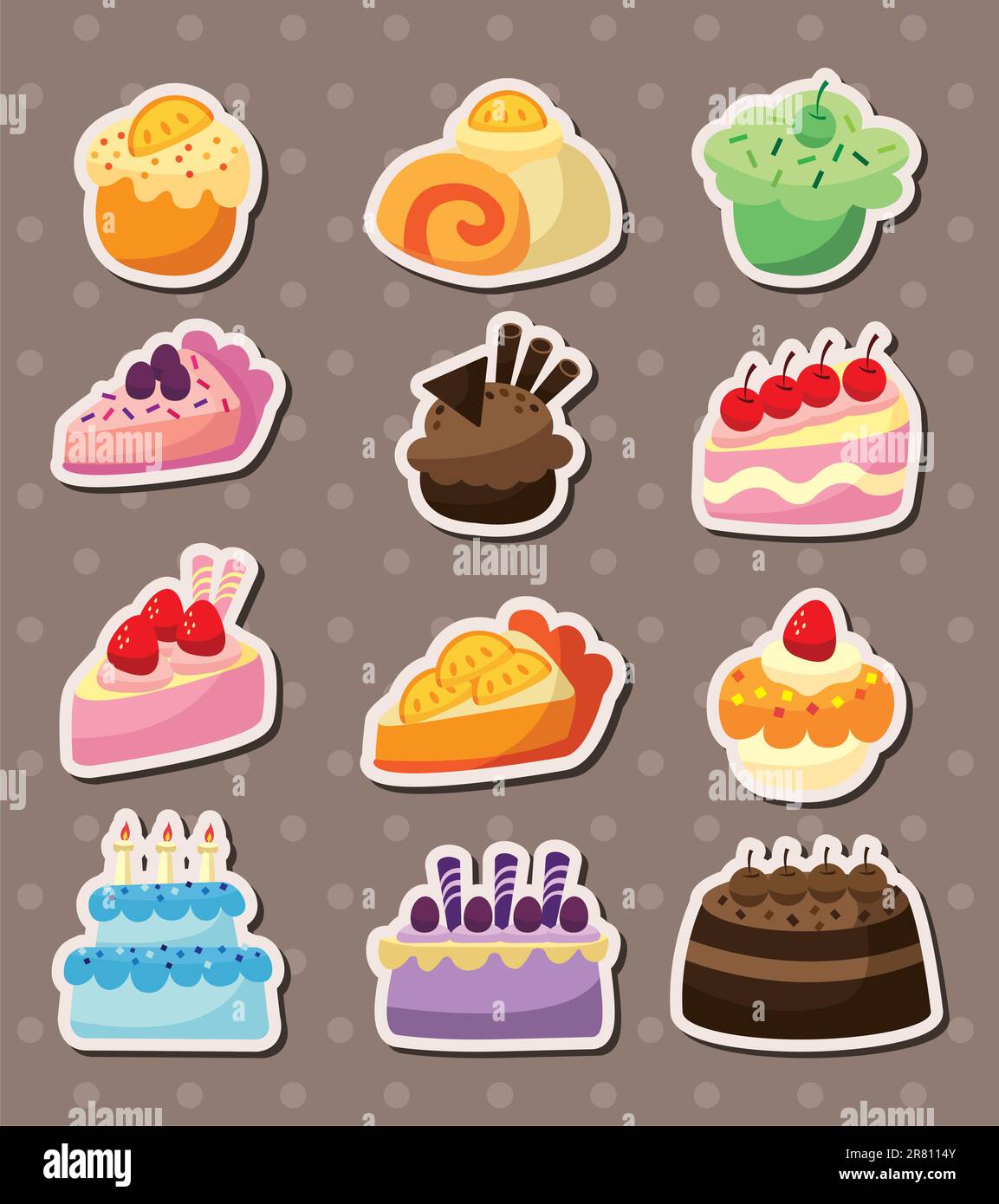 Yellow fairy cake Stock Vector Images - Alamy