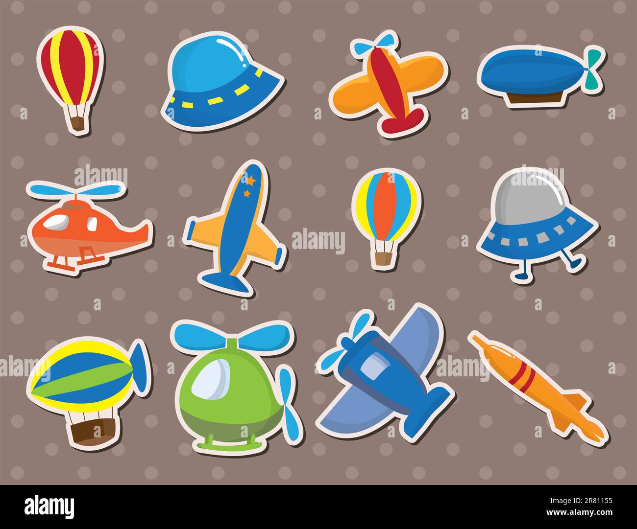 Hot air balloon collage element Stock Vector Images - Alamy